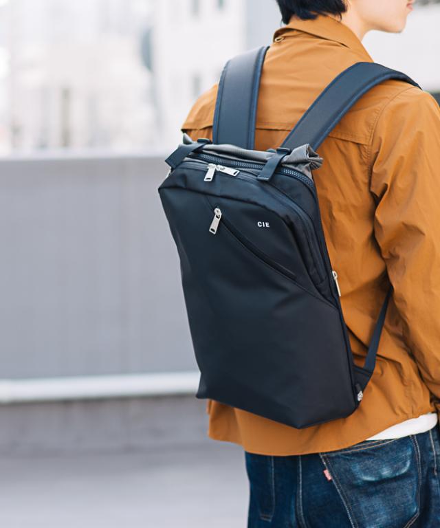 CIE シー VARIOUS BACKPACK 02 -S-  ヴェアリアスバックパック リュック デイパック バッグ カバン ビジネス 通勤 メンズ レディース 防水 丈夫 軽量 黒 ブラック グレー ネイビー ベージュ シンプル おしゃれ