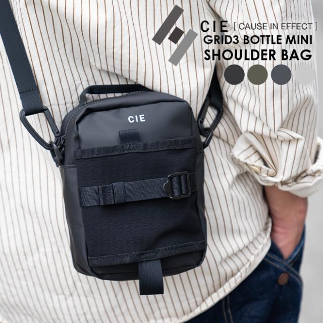CIE シー GRID-3 BOTTLE MINI SHOULDER バッグ ボトル ミニ ショルダー バッグ サコッシュ メンズ レディース バッグ カバン ブランド 人気 斜め掛け おしゃれ 軽量 大人 40代 30代 20代 財布