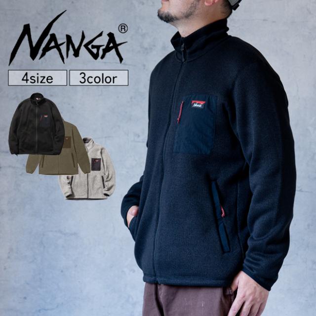 NANGA ナンガ POLARTEC FLEECE ZIP BLOUSON アウター ブルゾン フリース ポーラテック 防寒 保温 アウトドア キャンプ メンズ レディース 人気 ブランド 黒 ブラック グレー