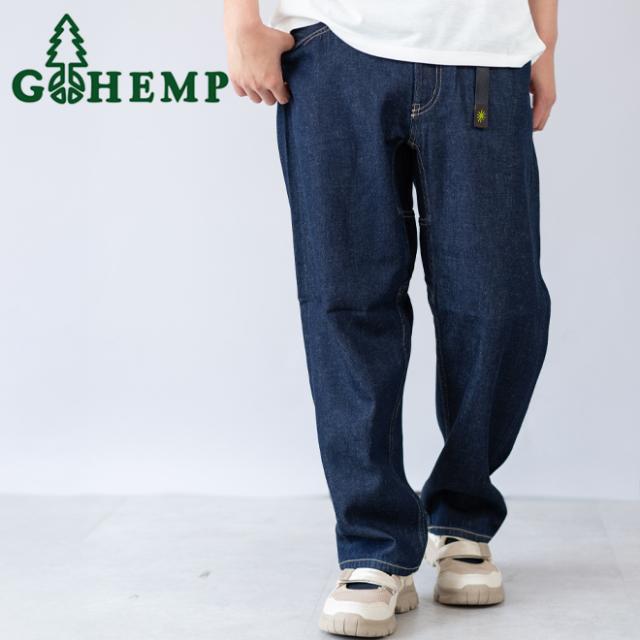 GOHEMP ゴーヘンプ デニム パンツ ワンウォッシュ EASY 5POCKET PANTS ウェア ボトムス メンズ レディース コットン 人気 ブランド 春 夏 秋 冬 ヘンプ