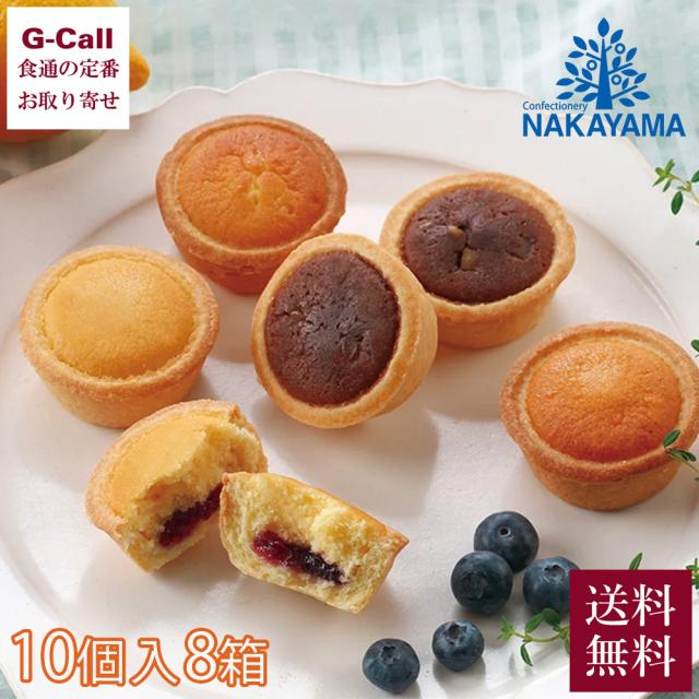 中山製菓 ソフトガトー 3種 10個 8セット 送料無料 タルトケーキ ガトー 洋菓子 スイーツ ロングセラー お菓子 ジャム フルーツ ココア おやつ メーカー直送