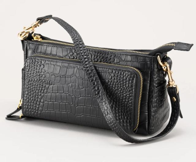 PICORA 牛革３WAYお財布バッグ ブラック レザー ピコラ 送料無料