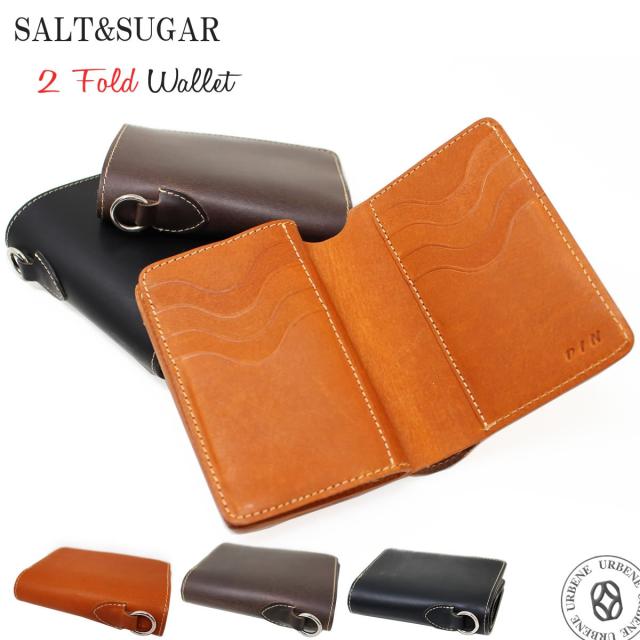 ソルト＆シュガー salt&sugar PIN ピン リアルレザー 2つ折りウォレット pi-2888 二つ折り財布 小銭入れあり 革財布 メンズ レディース 本革 小物 ブランド雑貨 財布 ケース メンズ財布 おしゃれ アーベン 普段使い 実用的 2025年
