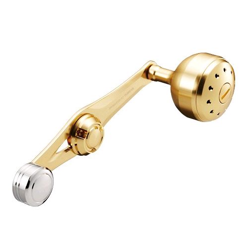 シマノ リールパーツ 夢屋 パワーバランスハンドル ６５ｍｍ アルミゴールド