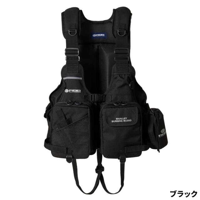 双進 ライフジャケット RBB タイドゲームベストII フリー ブラック 7761