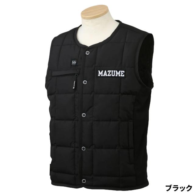 オレンジブルー 防寒ウェア マズメ ヒーターベスト 3L ブラック MZFW-879