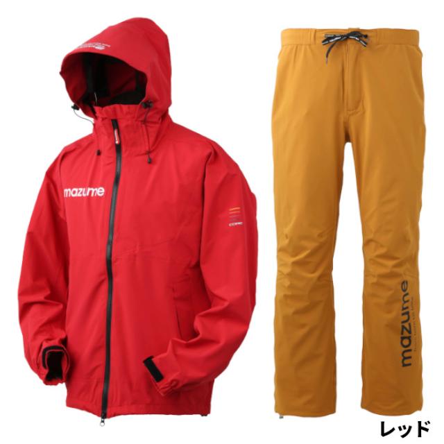 オレンジブルー ウェア mazume コアレインスーツ L レッド MZRS-756