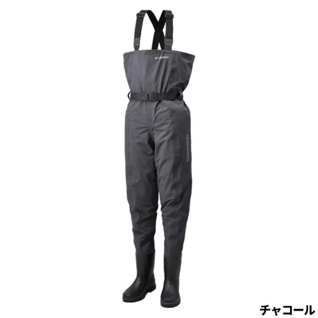 シマノ ウェーダー DS4 ウェーダー チェストハイ カットピンフェルト L チャコール FF-043X