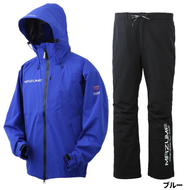オレンジブルー ウェア マズメ コアレインスーツ L ブルー MZRS-820
