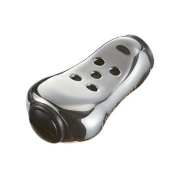 リブレ リールパーツ ノブ単体 フィーラー 2個 シルバー&ブラック FESBK-2 メガテック【ゆうパケット】