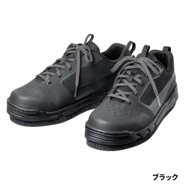 【現品限り】 シマノ フットウェア ジオロックシューズ カットピンフェルト 26.5cm ブラック FS-022W