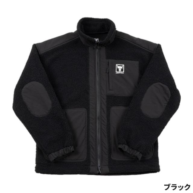 ジャッカル 防寒ウェア ウィンドブロックフリースジャケット JA-A001 L ブラック