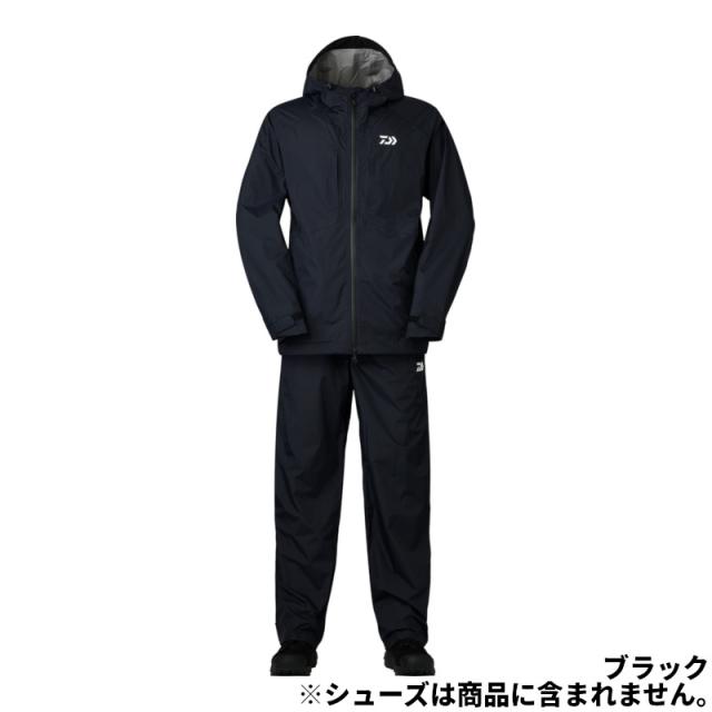 ダイワ ウェア DR-3324 RAINMAX コンパクトレインスーツ XL ブラック