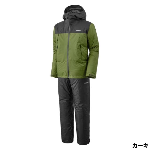 シマノ 防寒ウェア ベーシックインサレーション レインスーツ 01 XL カーキ RB-057X