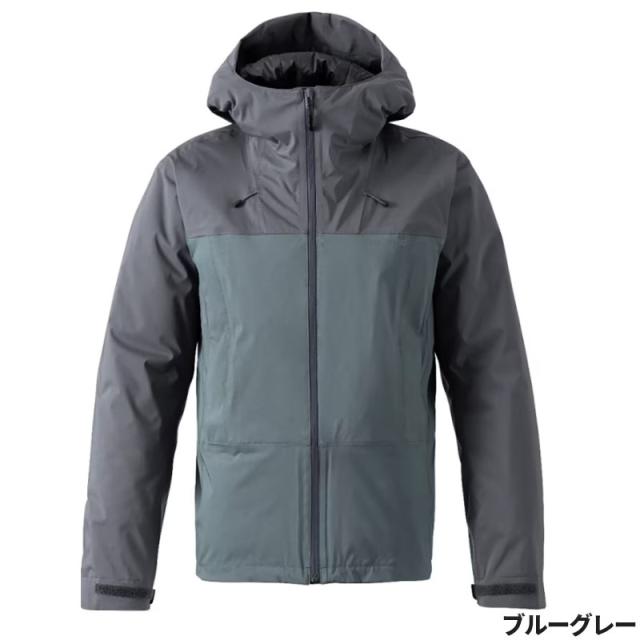 【アウトレット】 シマノ 防寒ウェア インサレーション レインジャケット XL ブルーグレー RB-034W