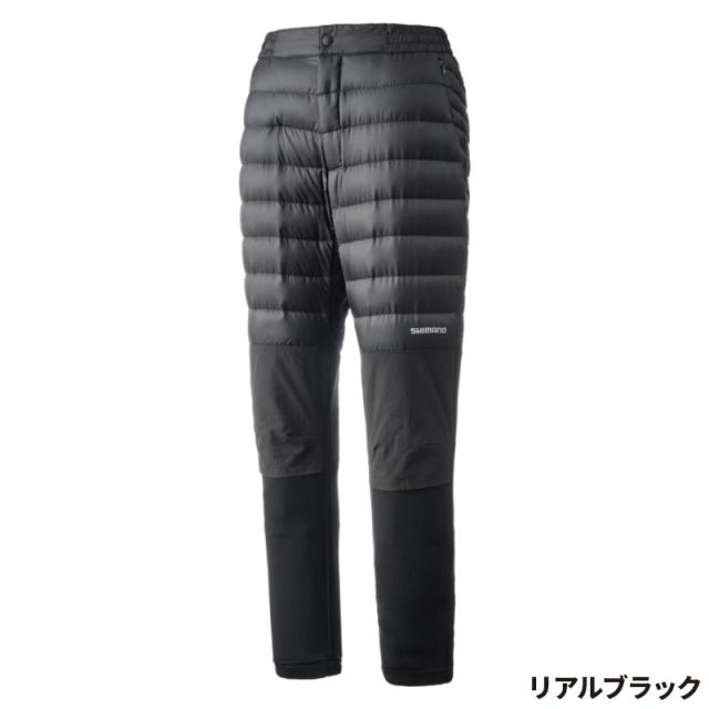 シマノ 防寒ウェア ハイブリッド ダウンパンツ 2XL リアルブラック WP-052X