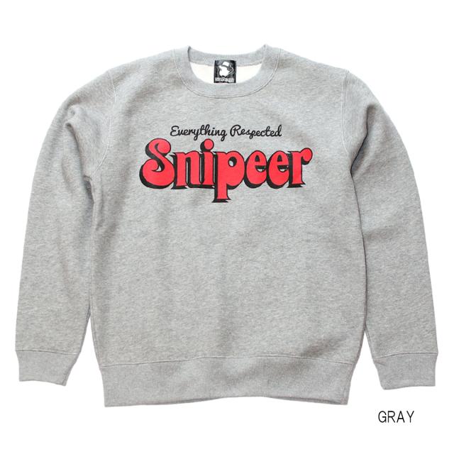 【現品限り】 ウェア スナイパー S-LIDER SWEAT SNP-SW002-G XL GRAY
