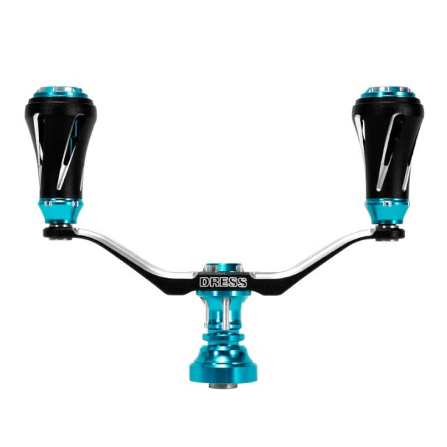 ドレス（DRESS） リールパーツ カスタムハンドル W ヴァーテックス EVO 左右共用 スピニングリール用 ダイワ 90mm ターコイズブルー