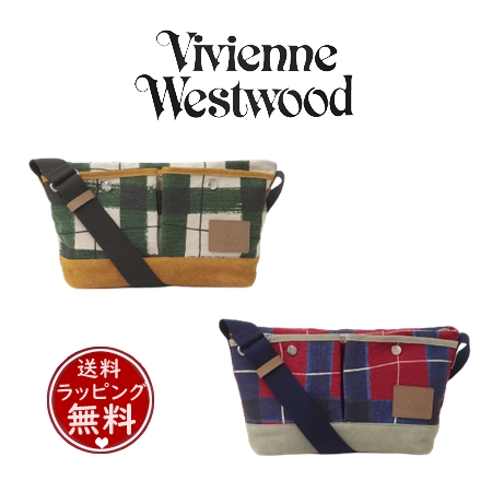 ヴィヴィアン・ウエストウッド Vivienne Westwood ショルダーバッグ MESSY TARTAN ユニセックス