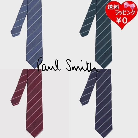 ポールスミス Paul Smith ネクタイ エッジストライプ レジメンタルタイ 日本製 シルク100%  ブランド 正規品 新品 ギフト プレゼント 人気 おすすめ 誕生日 記念日 クリスマス 送料無料 ラッピング無料