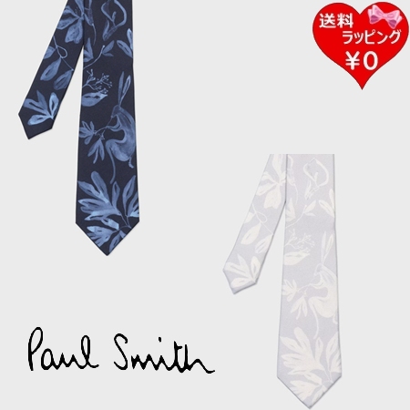 ポールスミス Paul Smith ネクタイ Rabbit & Botanical タイ イタリア製 シルク100%  ブランド 正規品 新品 ギフト プレゼント 人気 おすすめ 誕生日 記念日 クリスマス 送料無料 ラッピング無料