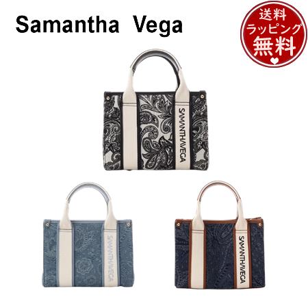 サマンサベガ Samantha Vega ロゴテープジャガード調 トートバッグ ミニ  ブランド 正規品 新品 ギフト プレゼント 人気 おすすめ 誕生日 記念日 クリスマス 送料無料 ラッピング無料