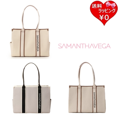 サマンサベガ Samantha Vega トートバッグ ロゴテープキャンバストートバッグ A4対応  ブランド 正規品 新品 ギフト プレゼント 人気 おすすめ 誕生日 記念日 クリスマス 送料無料 ラッピング無料
