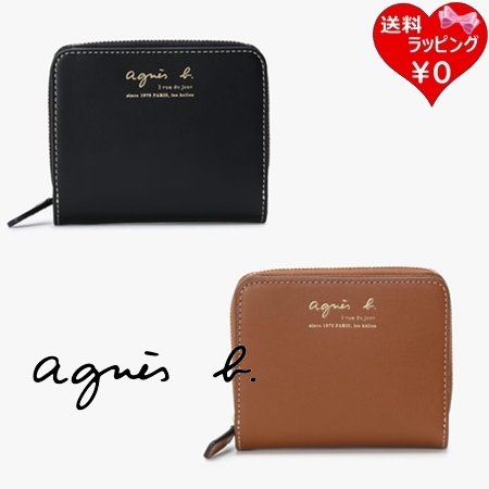 アニエスベー agnes b 財布 折財布 レザー 二つ折り ウォレット レディース   ブランド 正規品 新品 ギフト プレゼント 人気 おすすめ 誕生日 記念日 クリスマス 送料無料 ラッピング無料
