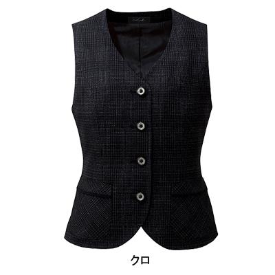 ピエ V8111 ベスト（4ツボタン） 21号 【事務服・制服・オフィスウェア】