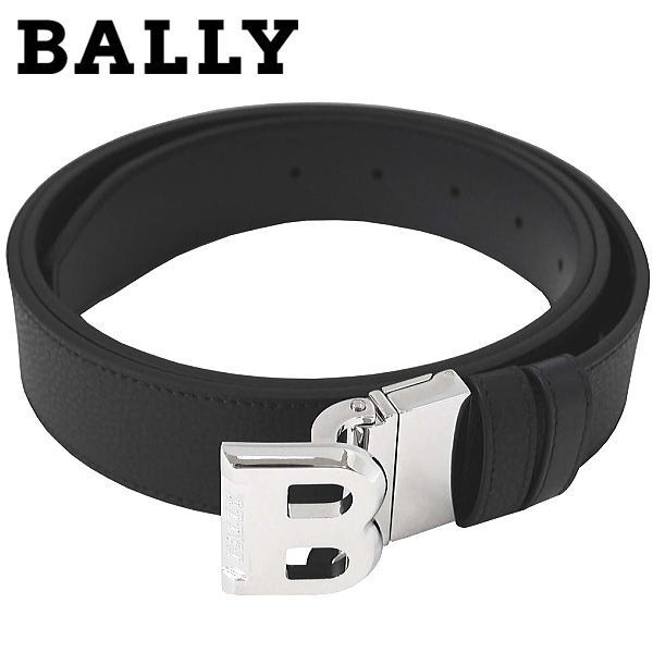 バリー BALLY メンズベルト 型押しブラック ブラック リバーシブルベルト 6219922 イタリー製 ギフト プレゼント 贈答品 記念品 就職祝い 昇進祝い