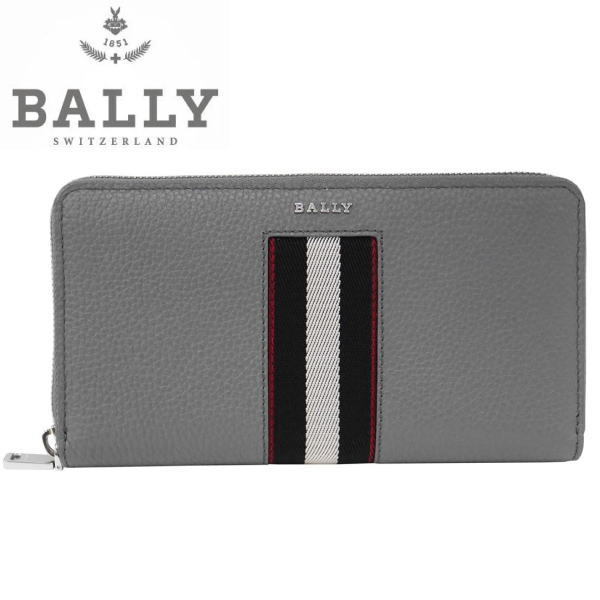 BALLY バリー ラウンドジップ式長財布 ファスナー小銭入れ付 DARK MINERAL PALLADI ダークミネラル メンズ財布 ADRIA 6306284
