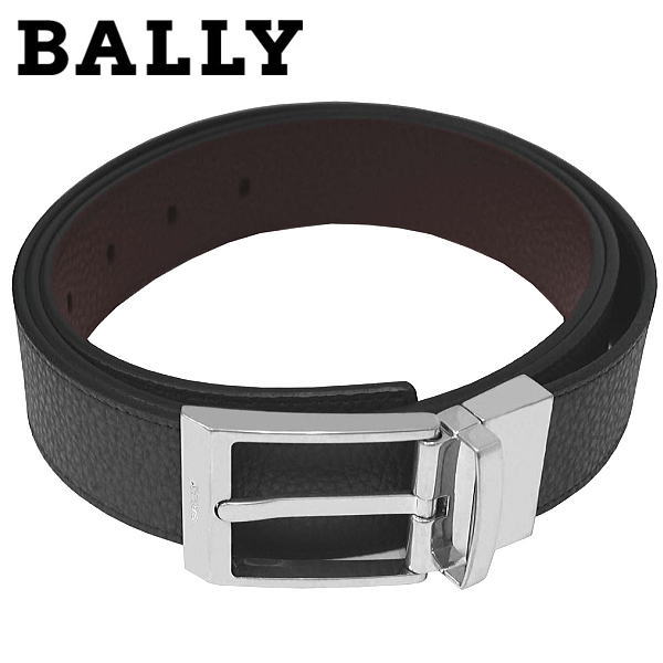 バリー BALLY メンズベルト DRESS 6304879 型押しブラック 型押しブラウン リバーシブルベルト イタリー製 ギフト プレゼント 贈答品 記念品 就職祝い 昇進祝い