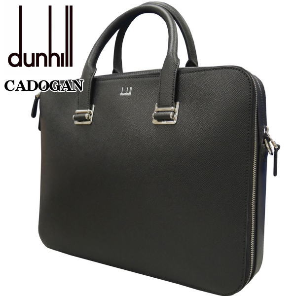 ダンヒル DUNHILL CADOGAN スリム シングル ドキュメントケース ブラック イタリー製 DUL3ZC3BA