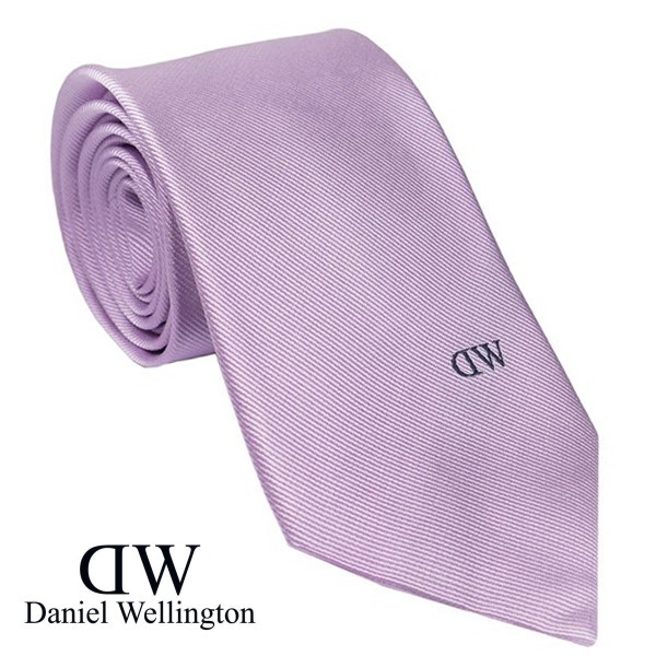 Daniel Wellington ダニエルウェリントン メンズネクタイ プレーンピンク系 ワンポイントロゴ DW02500001-264341