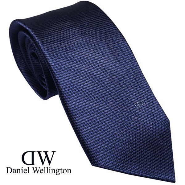 Daniel Wellington ダニエルウェリントン メンズネクタイ ネイビー系 ワンポイントロゴ DW02500005-264528