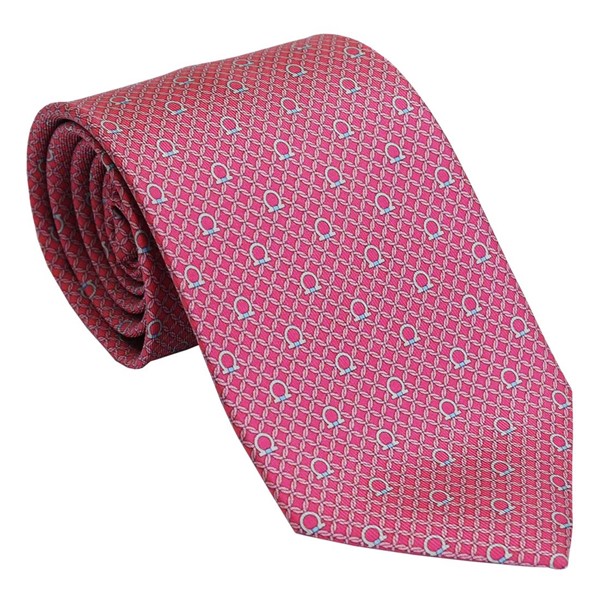 サルバトーレ フェラガモ salvatore ferrgamo ネクタイ ピンク系 シルク100％ イタリー製 702842 ギフト プレゼント 贈答品 記念品