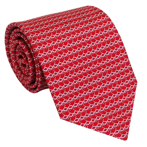 サルバトーレ フェラガモ salvatore ferrgamo ネクタイ レッド系 シルク100％ イタリー製 712080 ギフト プレゼント 贈答品 記念品