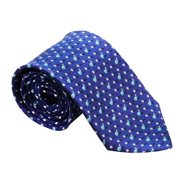 サルバトーレ フェラガモ salvatore ferrgamo ネクタイ ネイビー系 シルク100％ イタリー製 713268 ギフト プレゼント 贈答品 記念品