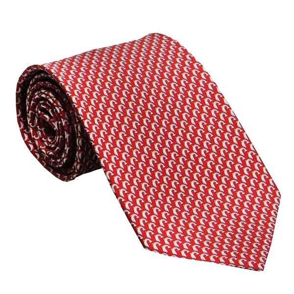 サルバトーレ フェラガモ salvatore ferrgamo ネクタイ レッド系 シルク100％ イタリー製 716119 ギフト プレゼント 贈答品 記念品