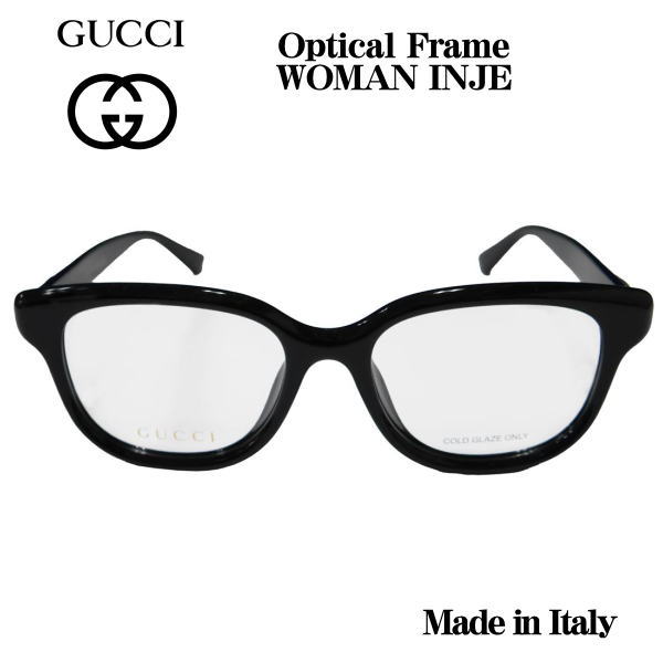 グッチ Optical Frame WOMAN RECYC ブラック BLACK TRANSPARENT GG18330K-001-52 2025SS