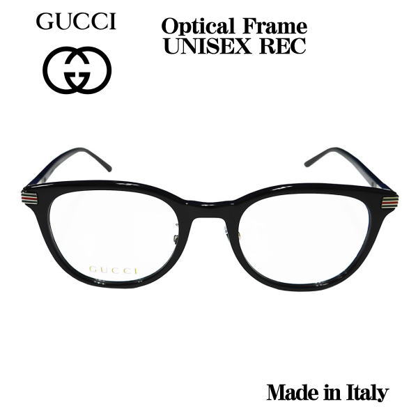グッチ Optical Frame UNISEX REC ブラック BLACK TRANSPARENT GG19050J-001-49 2025SS