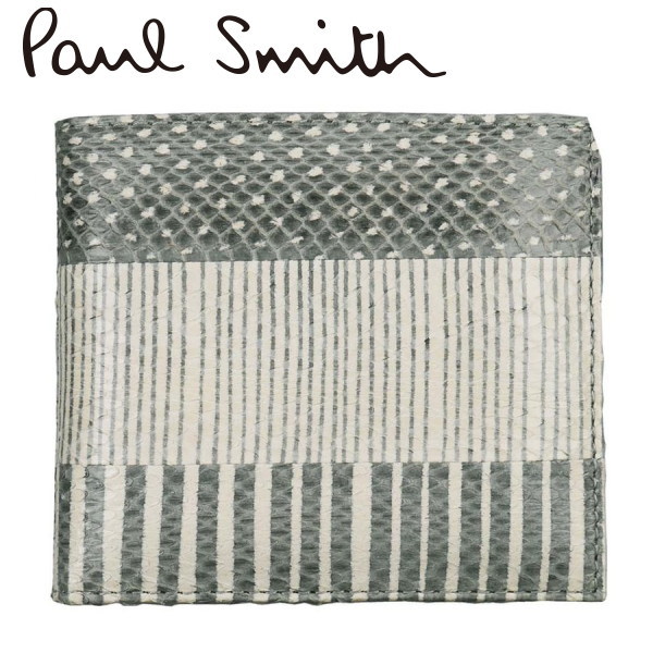 ポールスミス Paul Smith メンズ財布 小銭付2つ折り財布 蛇革 ギフト プレゼント 誕生日記念 クリスマス