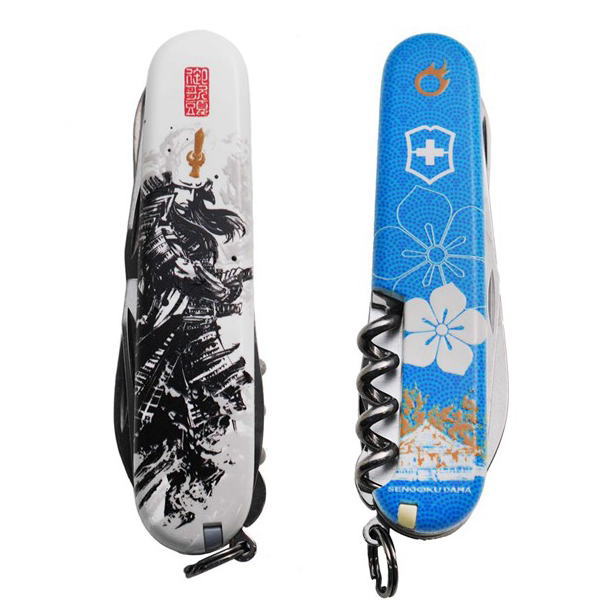 Victorinox ビクトリノックス 14機能 ミディアムマルチツール 戦国墨絵クライマー 明智光秀