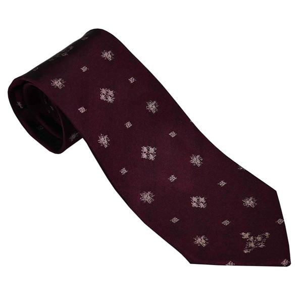 Vivienne Westwood ヴィヴィアン・ウェストウッド ネクタイ オックスブラッド系 ドット柄 イタリー製 シルク100％ AW25 81050004-W0194-l411-OXBLOOD ギフト プレゼント