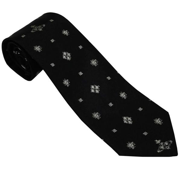 Vivienne Westwood ヴィヴィアン・ウェストウッド ネクタイ ブラック系 ドット柄 イタリー製 シルク100％ AW25 81050004-W0194-N401-BLACK ギフト プレゼント