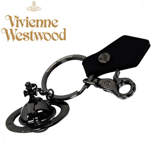 Vivienne Westwood キーリング ガンメタル SAFFIANO 3D ORB 8203010EU-OM0009-N405 GUNL