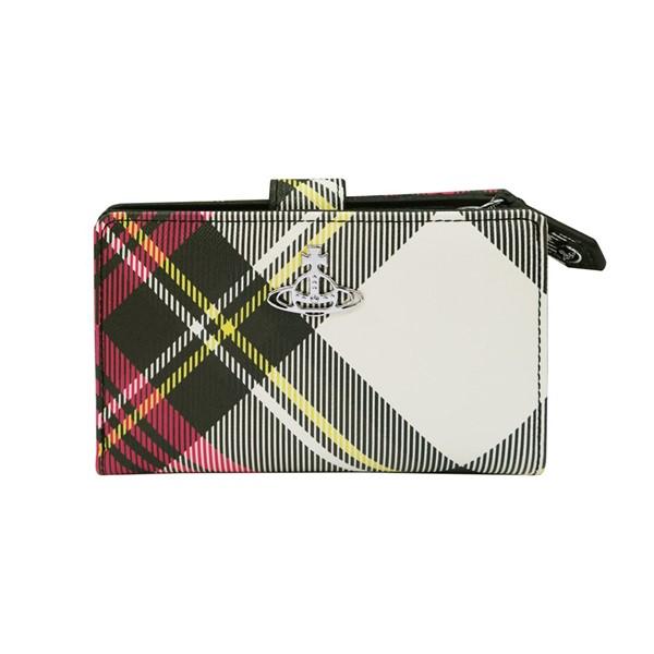 Vivienne Westwood ヴィヴィアン・ウエストウッド 長財布 DERBY イタリー製 51080028-S0012-PF 二つ折り財布 BIOGREEN SAFFIANO PRINTED3 O101  NEW EXHIBITION TARTAN