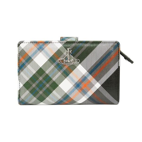 Vivienne Westwood ヴィヴィアン・ウエストウッド 長財布 DERBY イタリー製 51060025-S0012-PF 二つ折り長財布 BIOGREEN SAFFIANO PRINTED3 O101 NEW EXHIBITION TARTAN