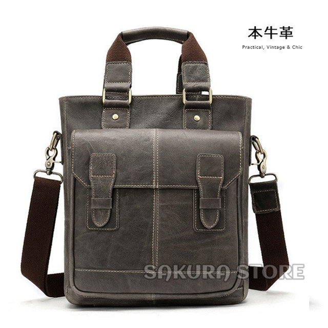 本革 牛革 レザー メンズ 2WAY トートバッグ ショルダーバッグ ハンドバッグ ビジネスバッグ 肩掛け 斜め掛け バッグ オイルレザー 牛革 縦型 クリスマス 父の日