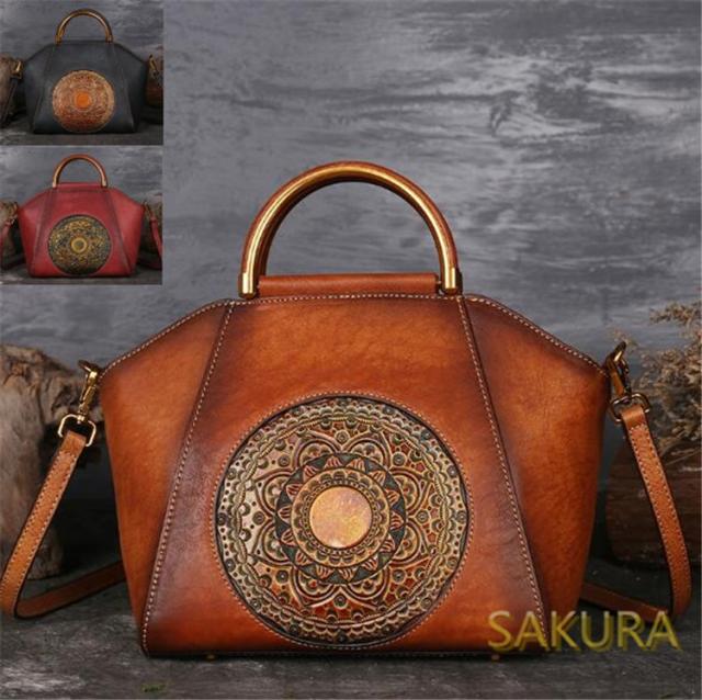 送料無料★100%上層牛革ショルダーバッグ レディース 斜めがけ カジュアル 大人っぽ 小さめ 小さいバッグ ミニバッグ シャルナ 手提げ 耐摩設計 2way